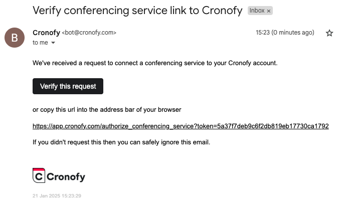Conferencing Services | Developers | Cronofy Docs